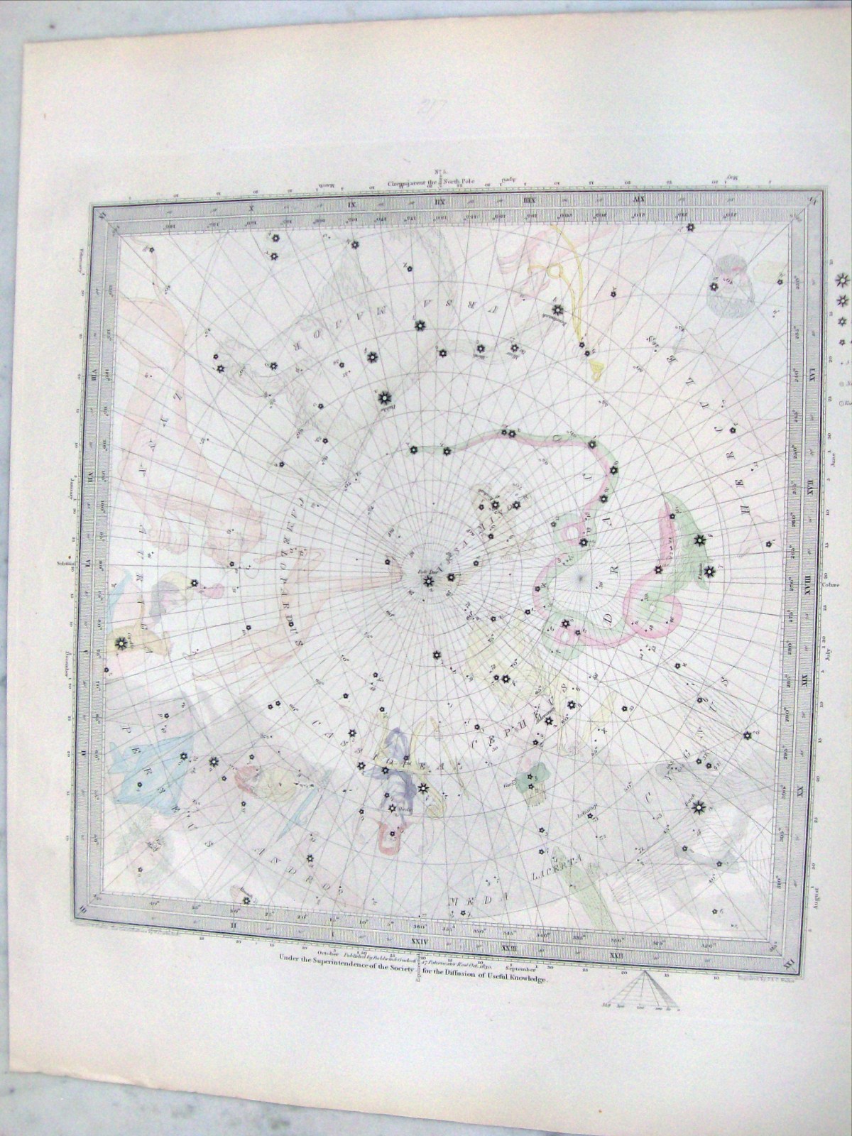Society for the Diffusion of Useful Knowledge Star Charts 1844